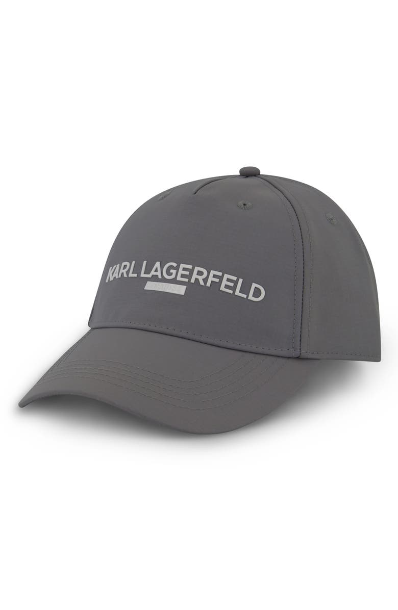 KARL LAGERFELD PARIS Logo Ripstop Baseball Cap | Nordstromrack
