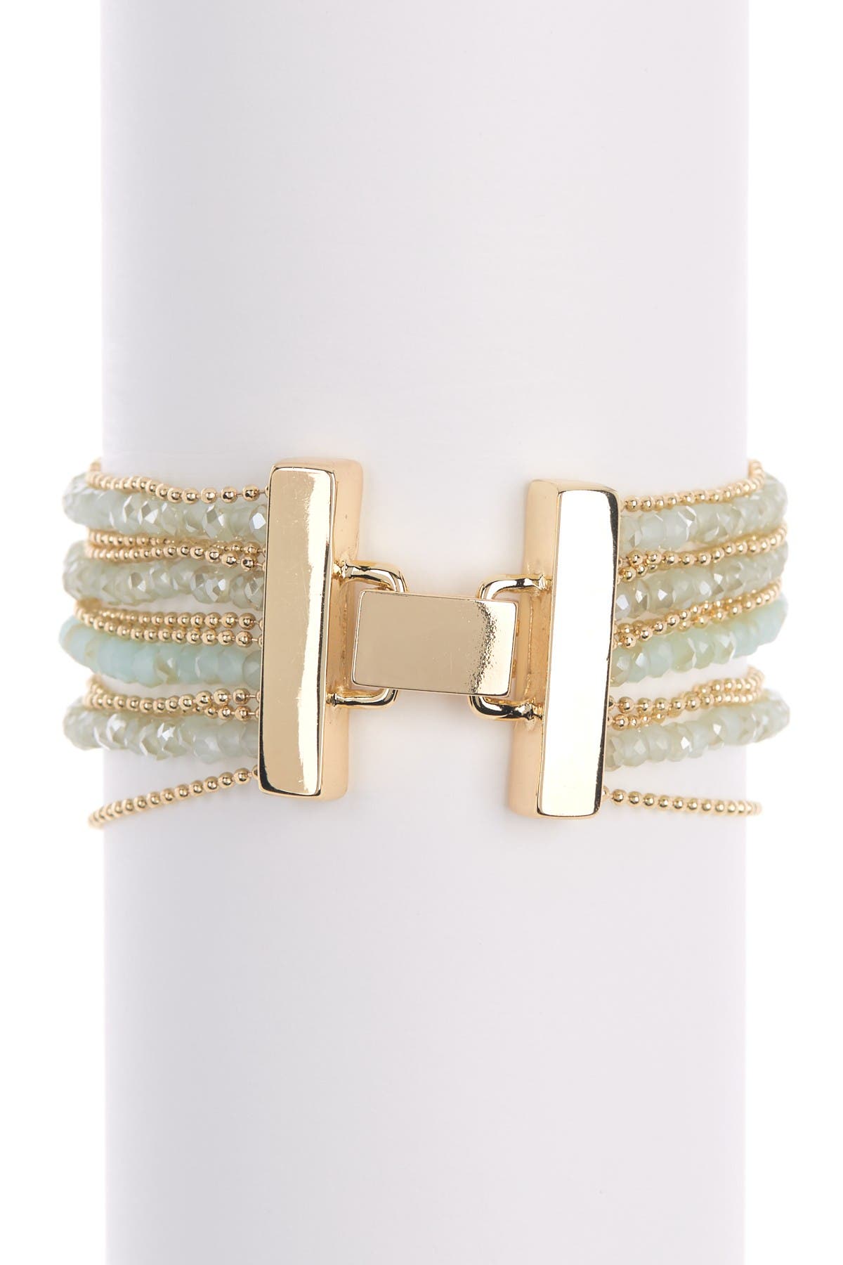 Halogen® Beaded Ball Chain Layered Bracelet | Nordstromrack
