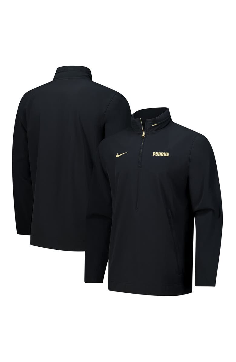 Nike Men's Nike Black Purdue Boilermakers 2024 Sideline Coach Quarter ...
