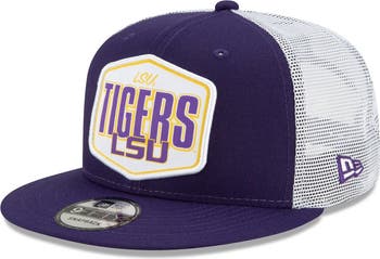 New Era Men's New Era Purple LSU Tigers Hex Patch 9FIFTY Snapback Hat ...