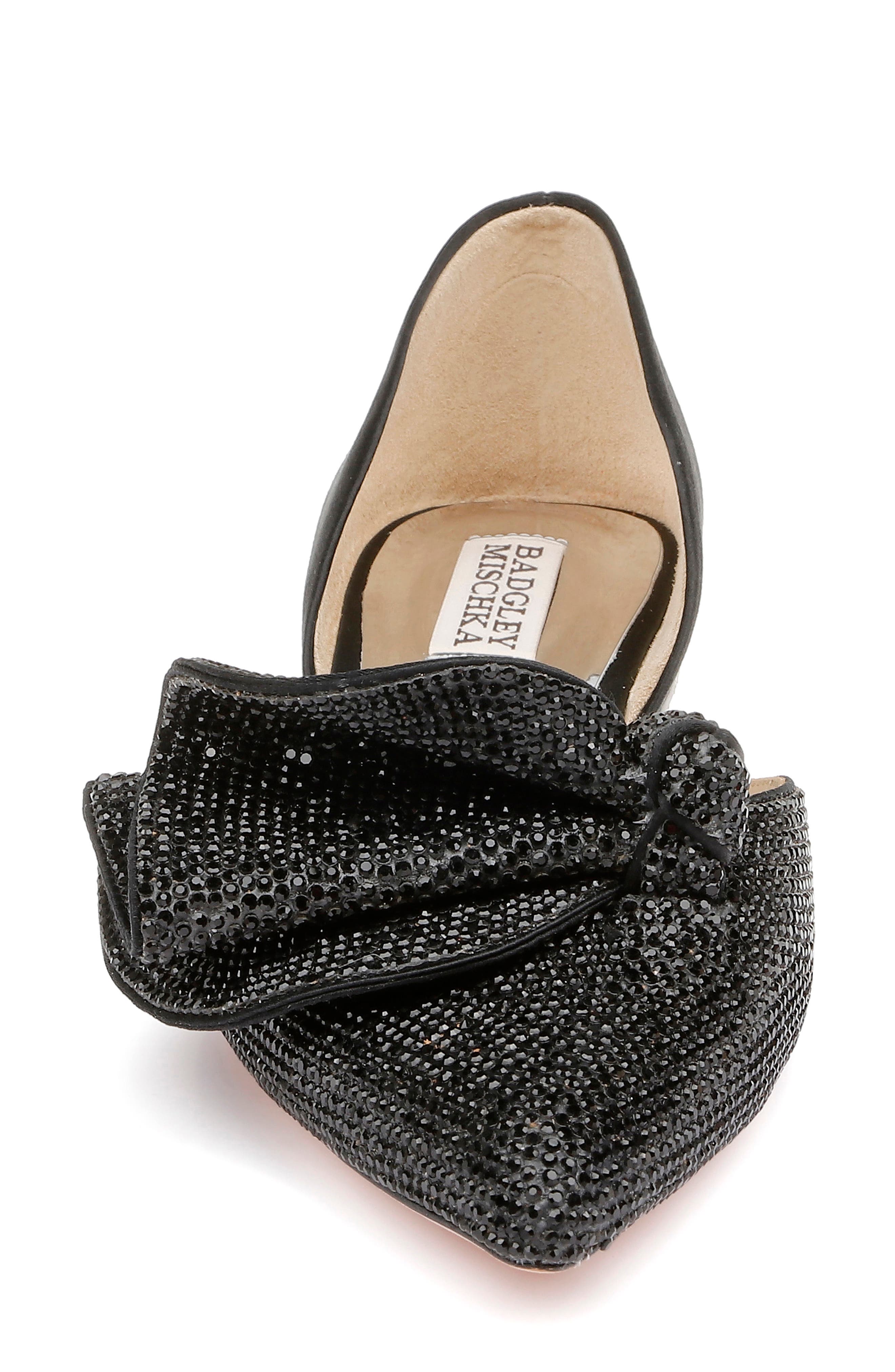 Badgley Mischka Collection Ileana Pointed Toe d'Orsay Flat (Women ...