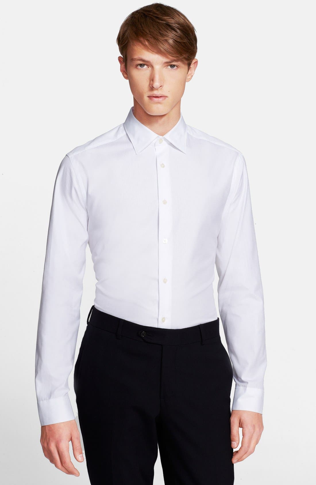 Paul Smith London 'Byard' Trim Fit Micro Pattern Shirt | Nordstrom