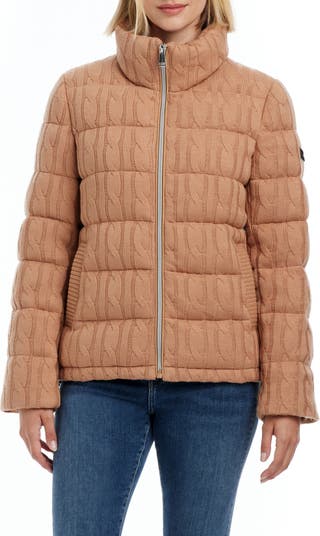 Sanctuary Cable Knit Quilted Puffer Jacket | Nordstrom
