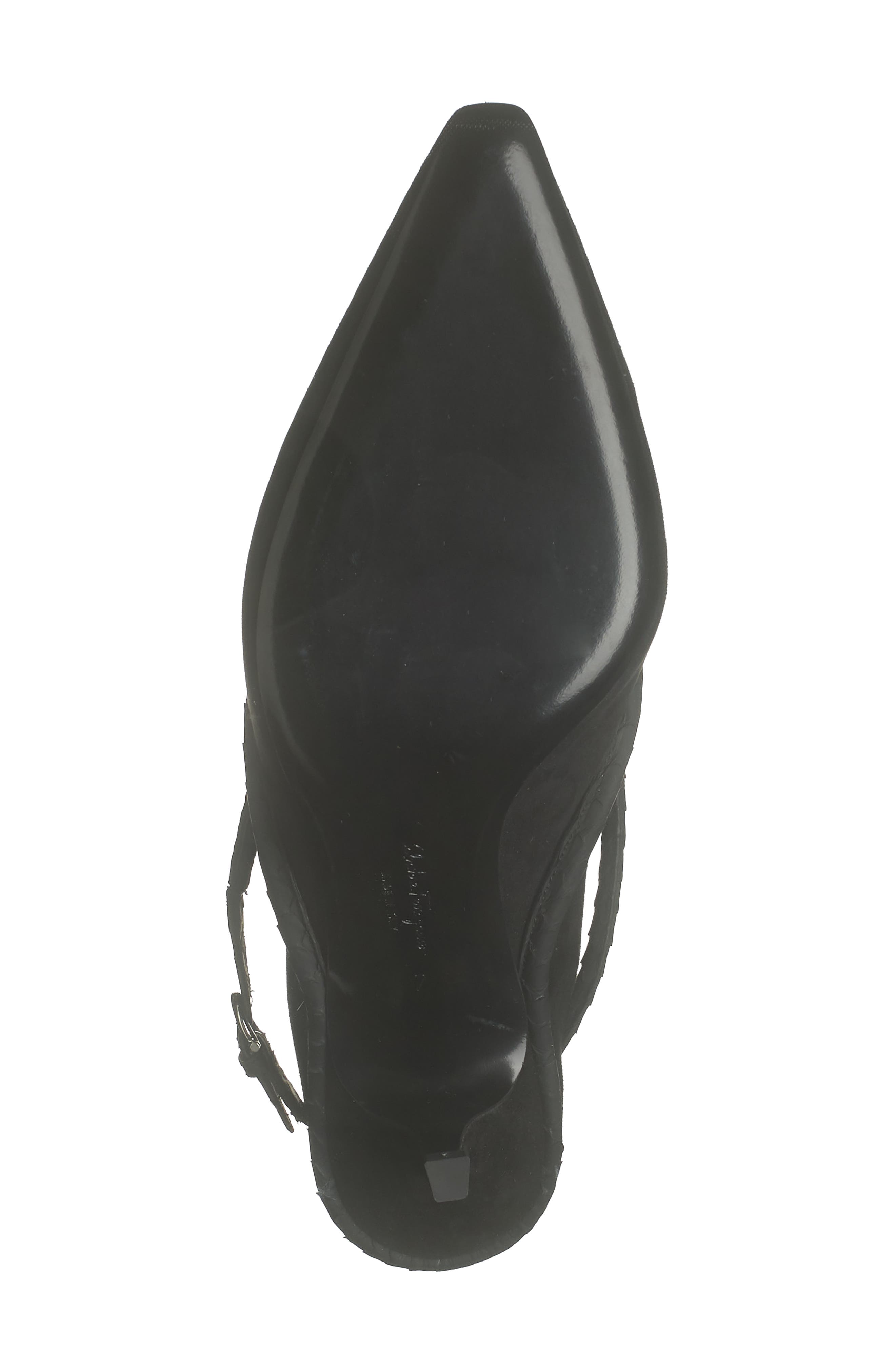 SALVATORE FERRAGAMO SIGNORINA Cygnus Snake-Embossed Leather Slingback ...