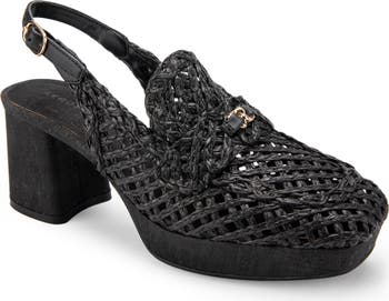 Aerosoles Santiago Raffia Platform Slingback Clog (Women) | Nordstrom