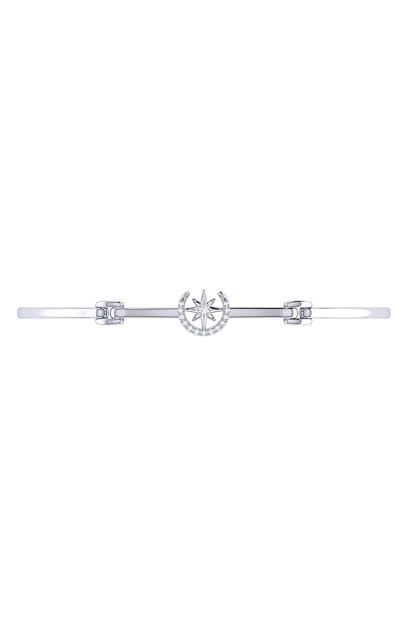 LuvMyJewelry North Star Crescent Bangle Bracelet | Nordstromrack