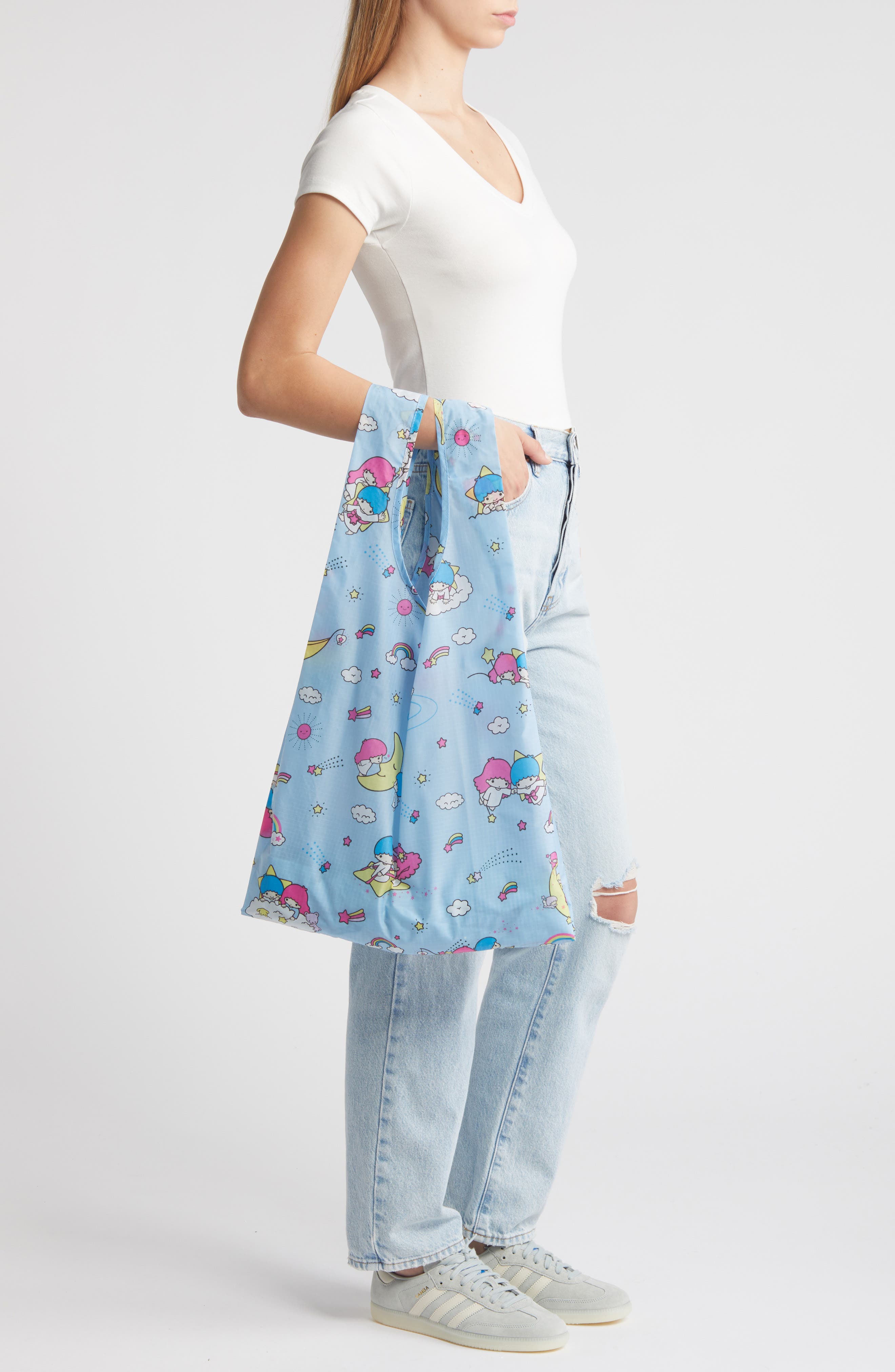 Baggu x Sanrio LittleTwinStars Standard Recycled Polyester Ripstop Tote ...