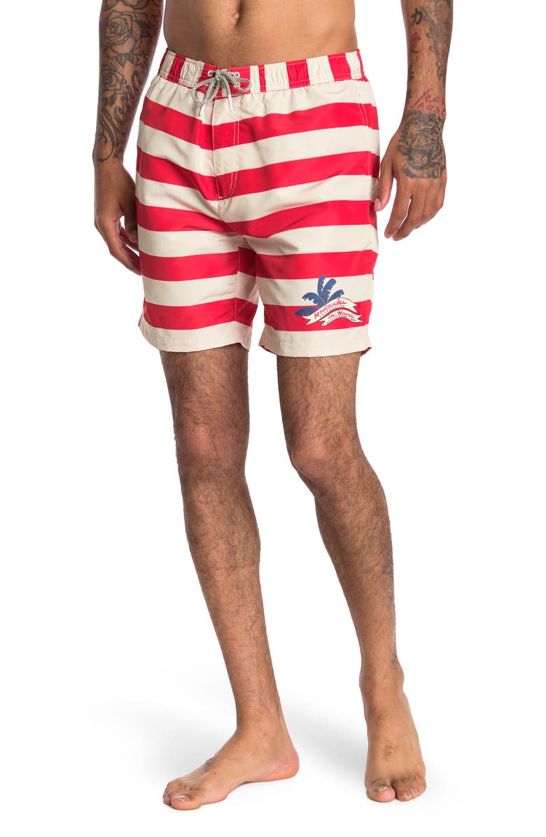 Scotch & Soda Mid Length Regular Surf Swim Trunks | Nordstromrack