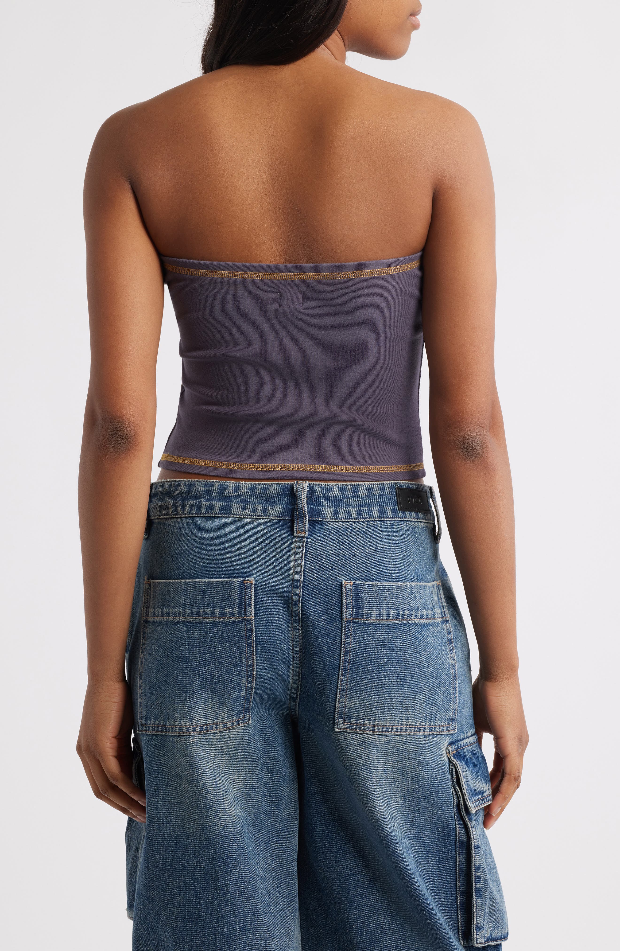 BDG Urban Outfitters Brasil Strapless Bandeau Crop Top | Nordstromrack
