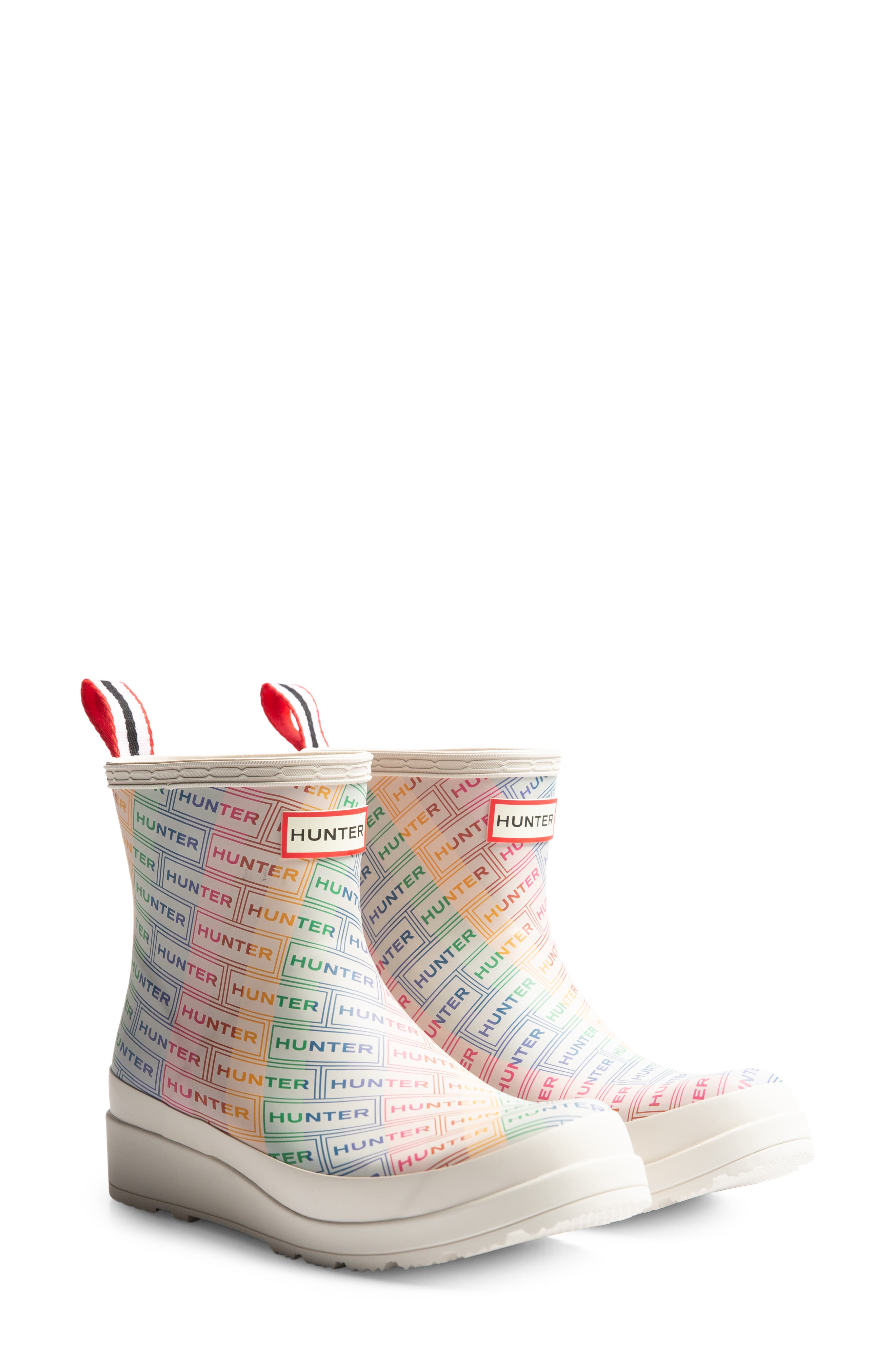 Hunter Play Logo Waterproof Short Rain Boot (Women) | Nordstromrack