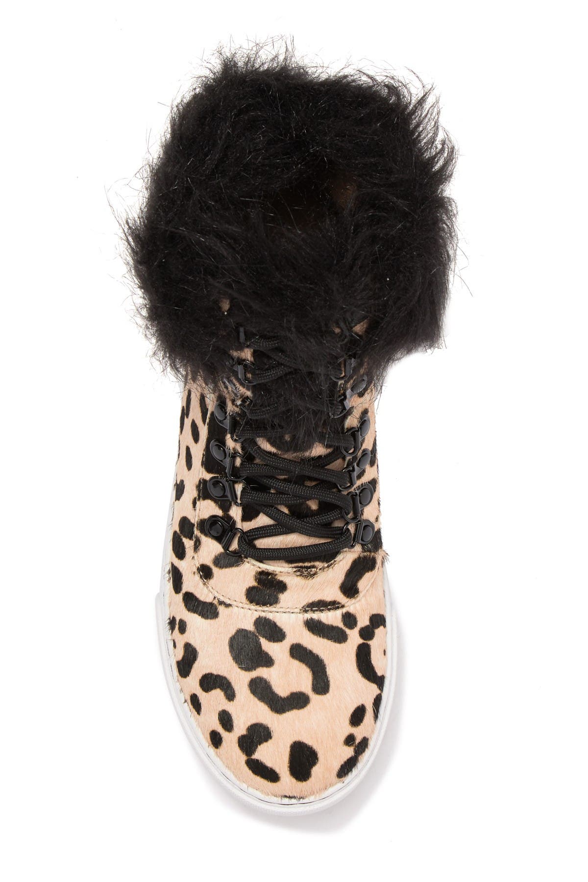 Linea Paolo Gigi Genuine Calf Hair & Faux Fur High Top Sneaker ...
