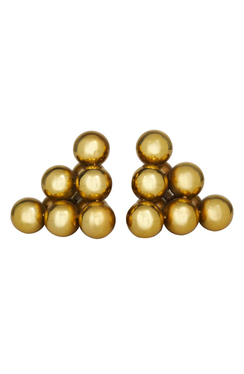 VIVIAN LUNE HOME Gold Stainless Steel Stacked Orb Bookends | Nordstromrack