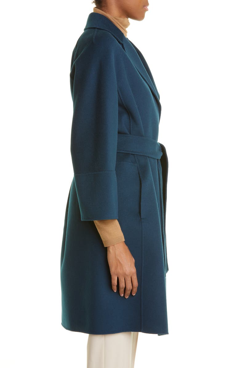 Max Mara Arona Belted Double Face Virgin Wool Wrap Coat | Nordstromrack