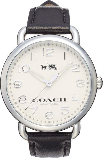 COACH 'Delancey' Round Watch, 36mm | Nordstrom