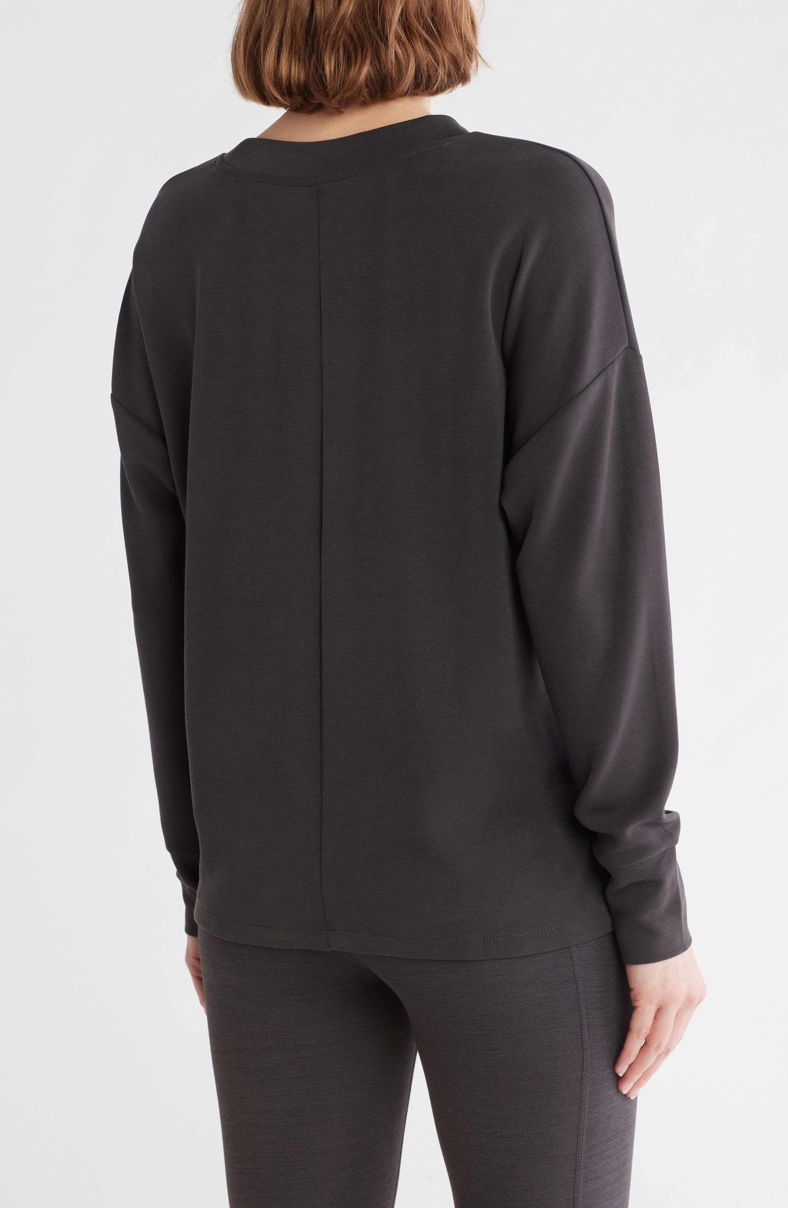 APANA Uptown Scuba Knit Long Sleeve Top | Nordstromrack