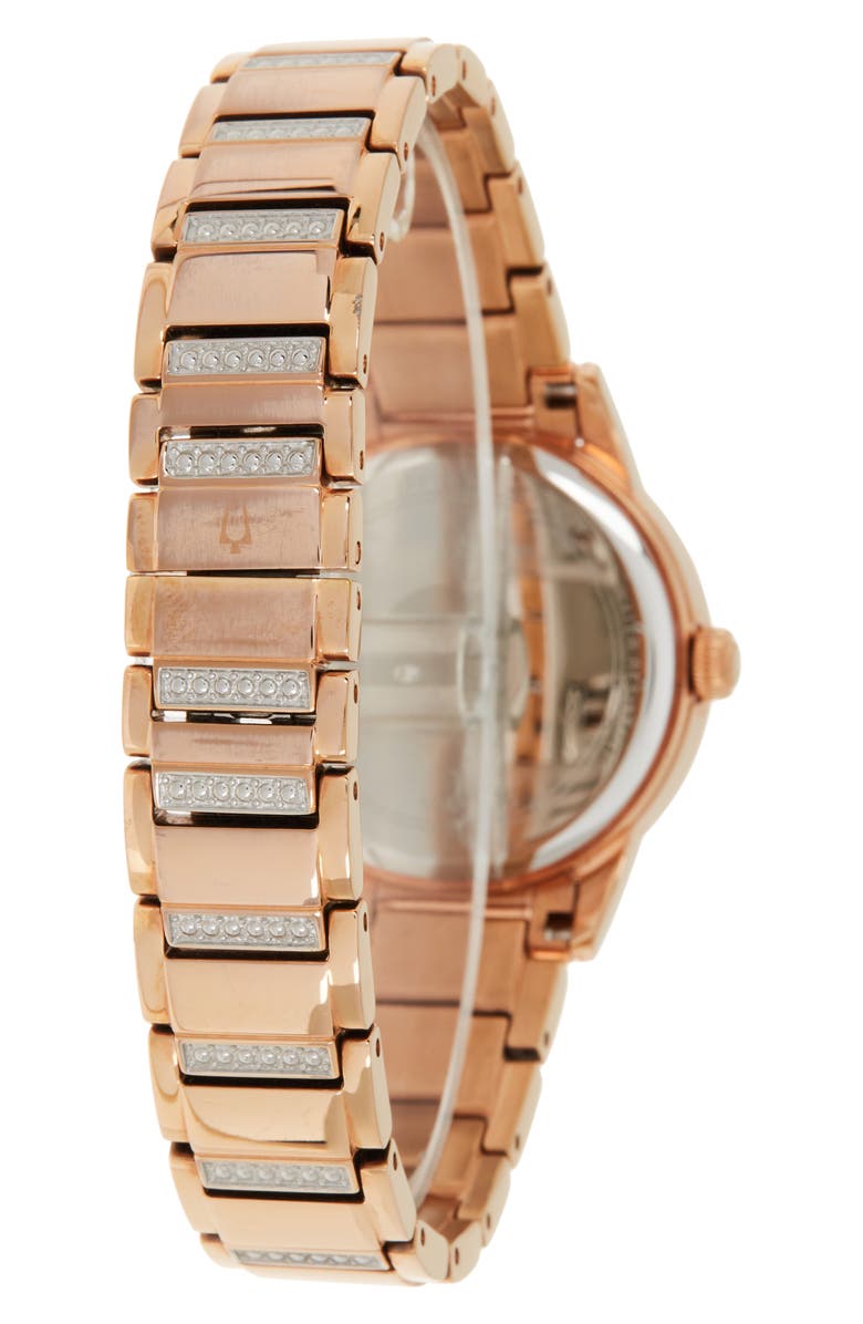 BULOVA Women's Turnstyle Crystal Accent Watch, 32.5mm | Nordstromrack