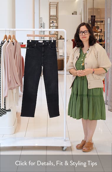 FRAME The Pencil Crop High Waist Ankle Slim Straight Leg Jeans ...
