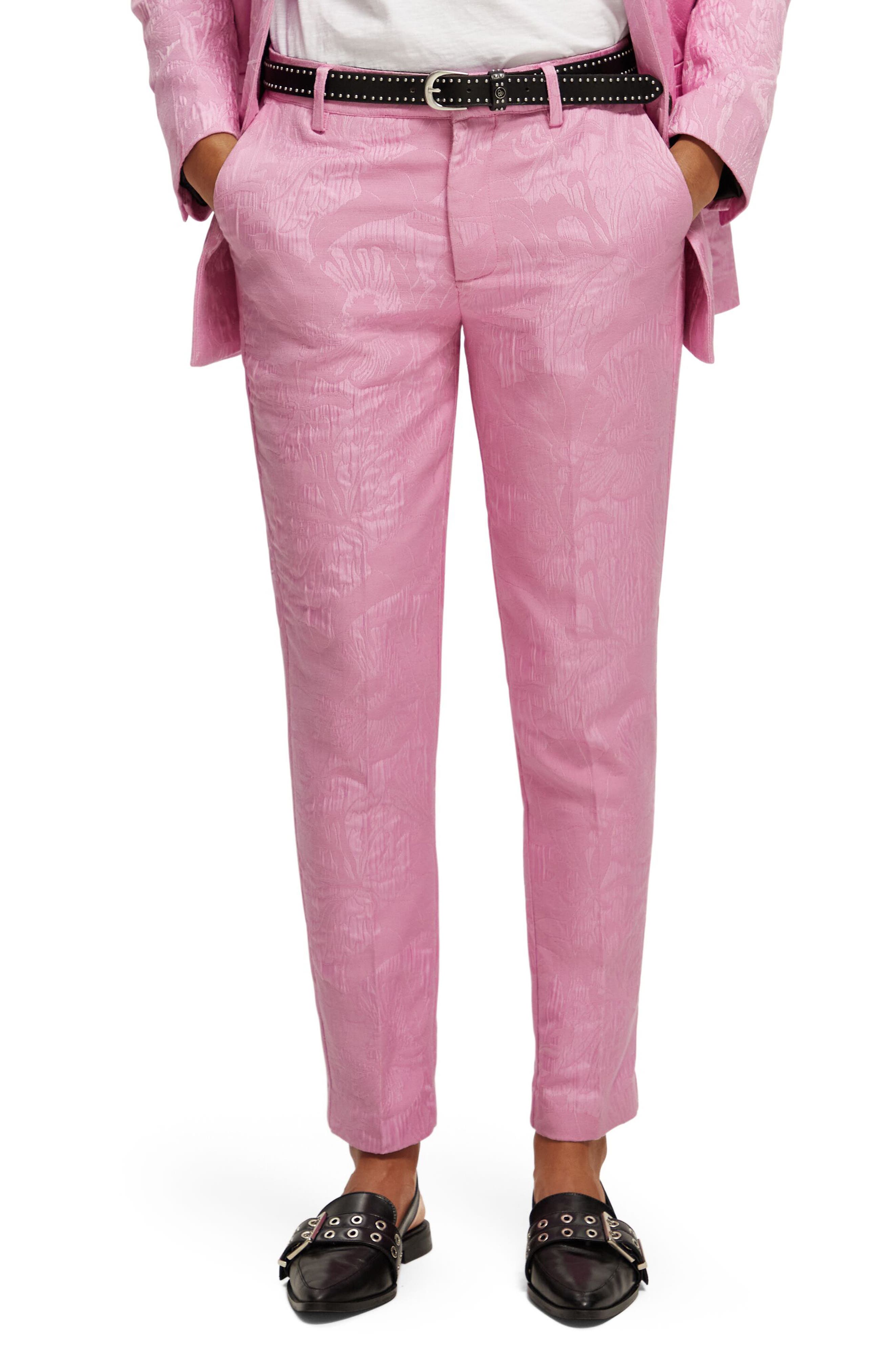 Scotch & Soda Lowry Floral Jacquard Trousers | Nordstrom