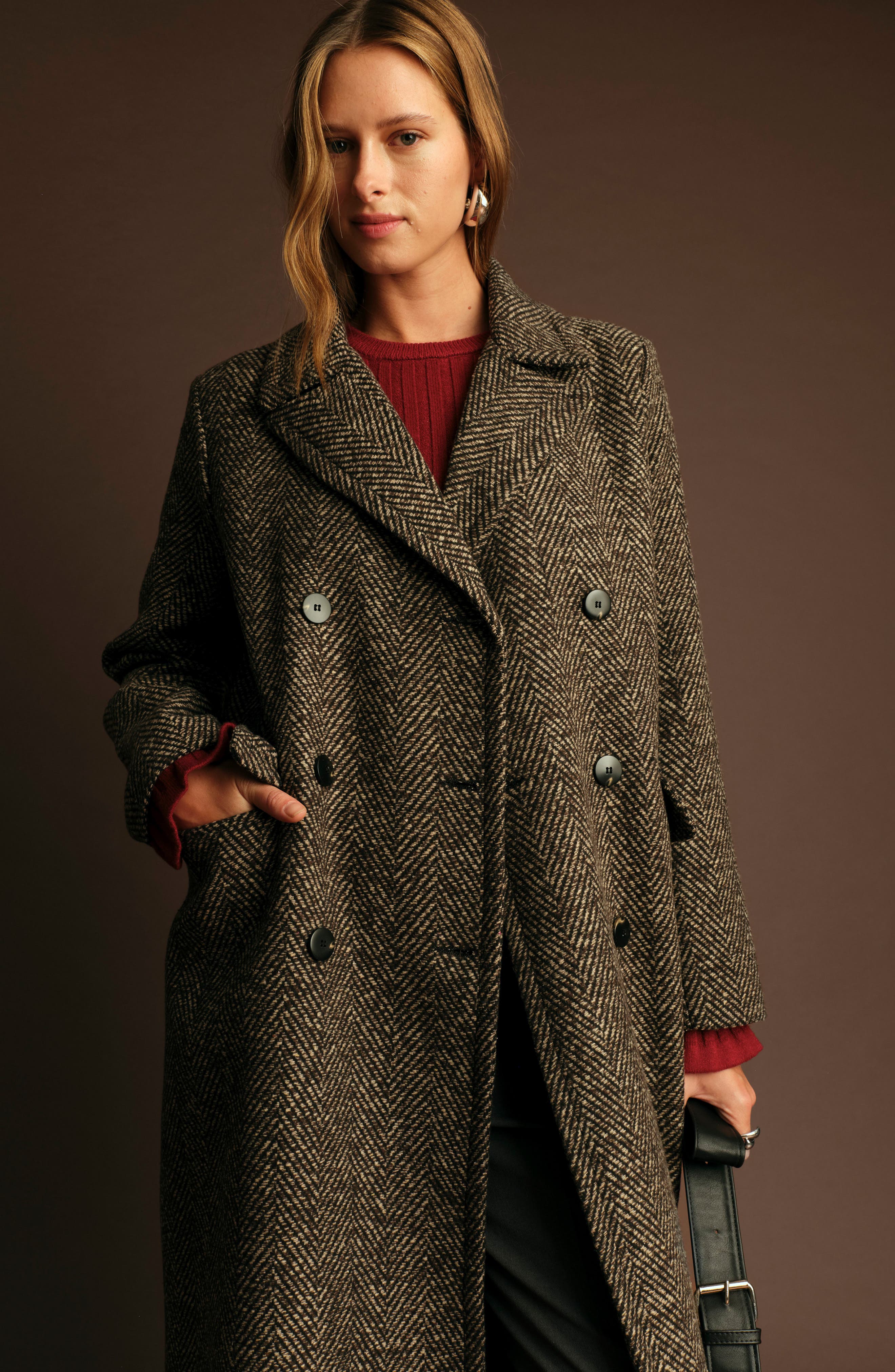 DELUC Cameron Herringbone Coat | Nordstrom