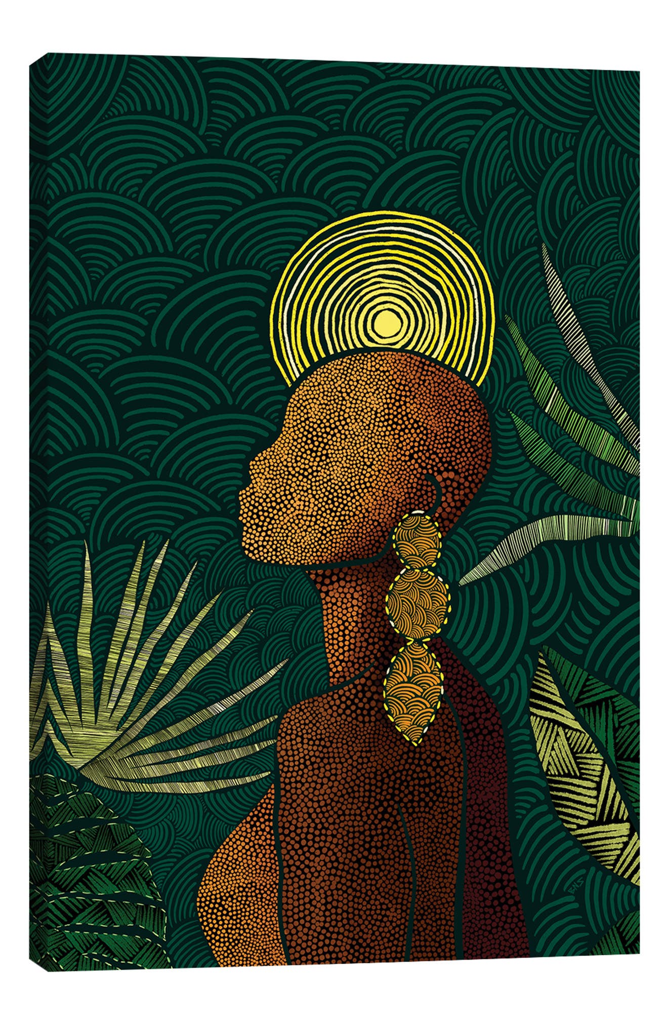 iCanvas Vea (Teal) by Bria Nicole Canvas Wall Art - 18" x 26 ...