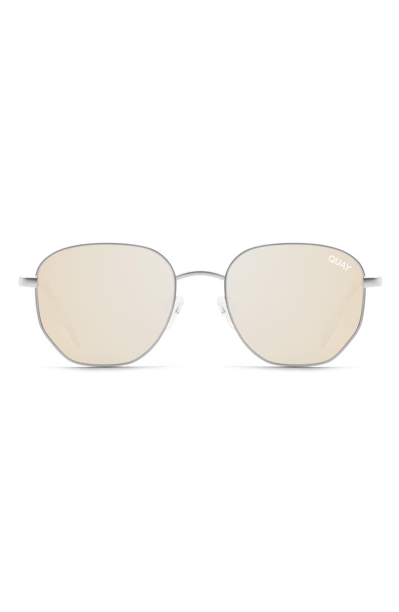 QUAY Big Time 47mm Polarized Round Sunglasses | Nordstromrack