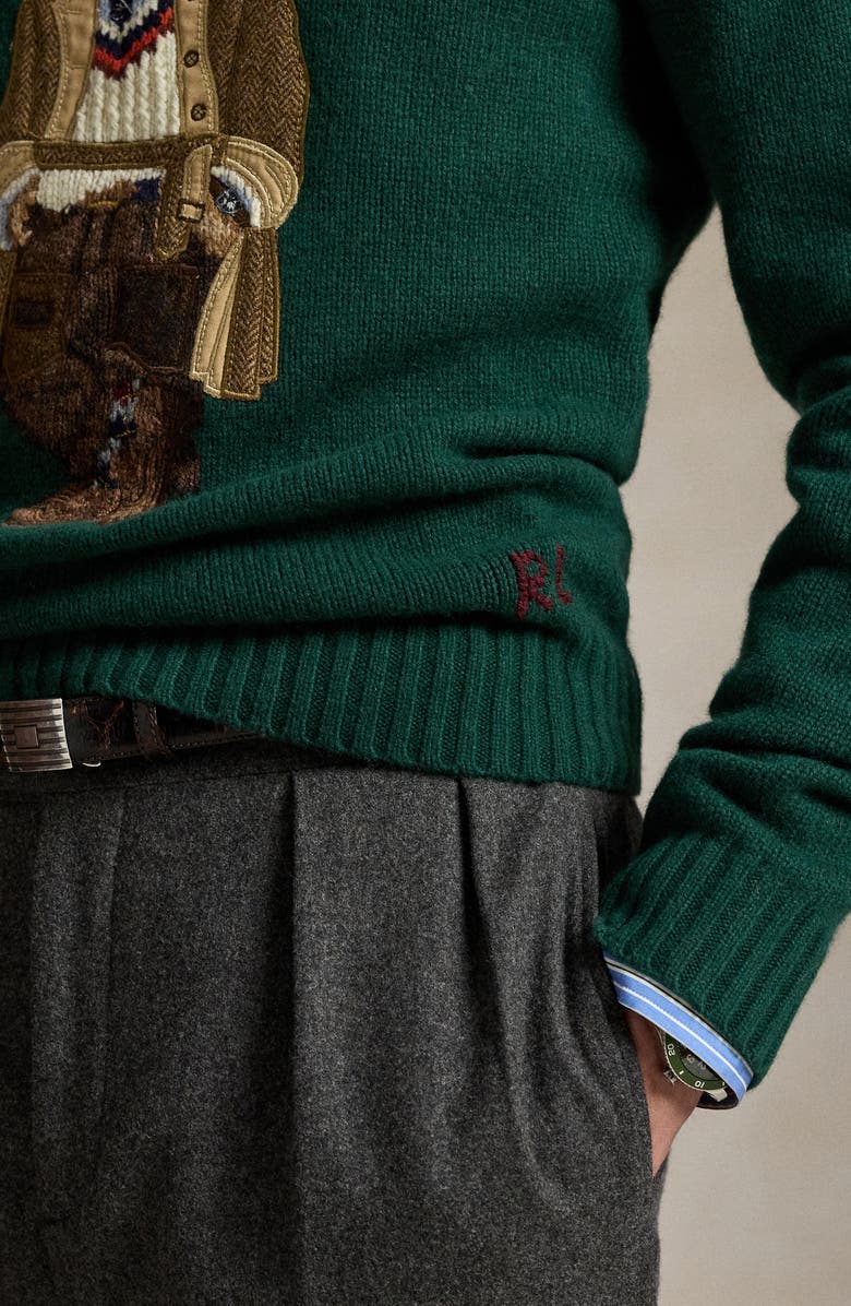 Polo Ralph Lauren Polo Bear Wool & Cashmere Crewneck Sweater | Nordstrom