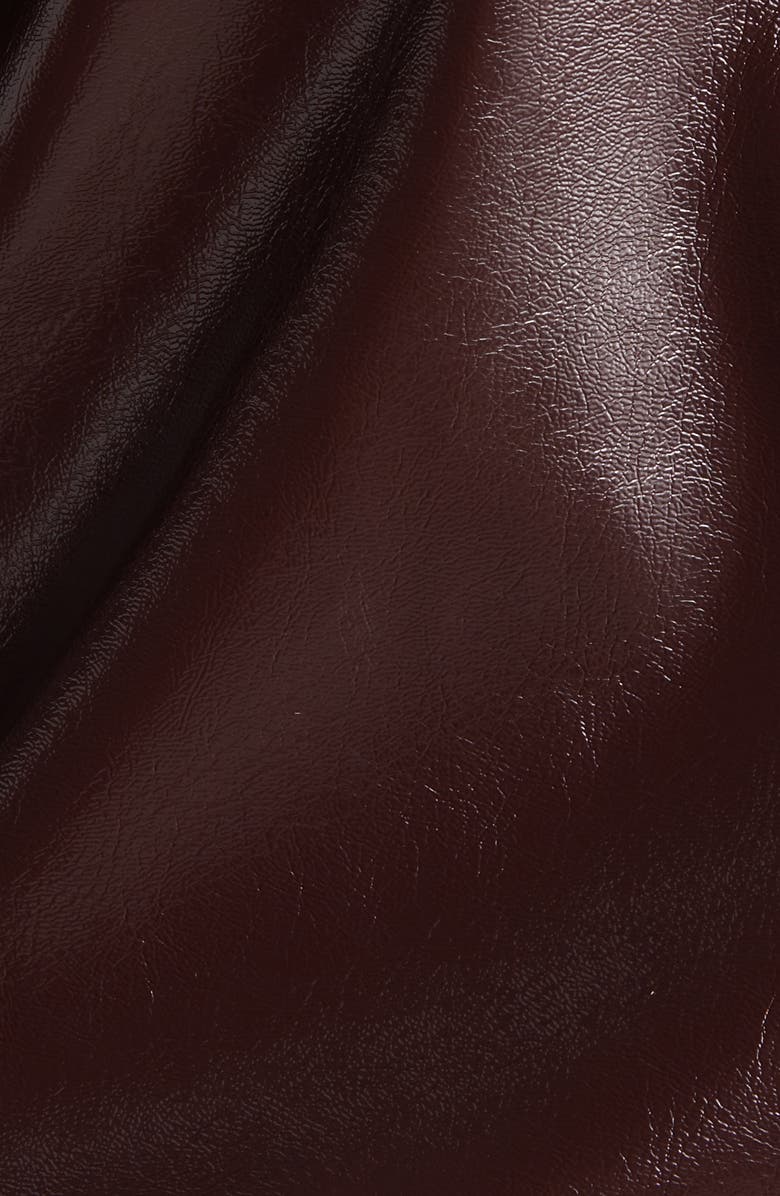 Amy Lynn High Shine Faux Leather Shirt Jacket | Nordstrom