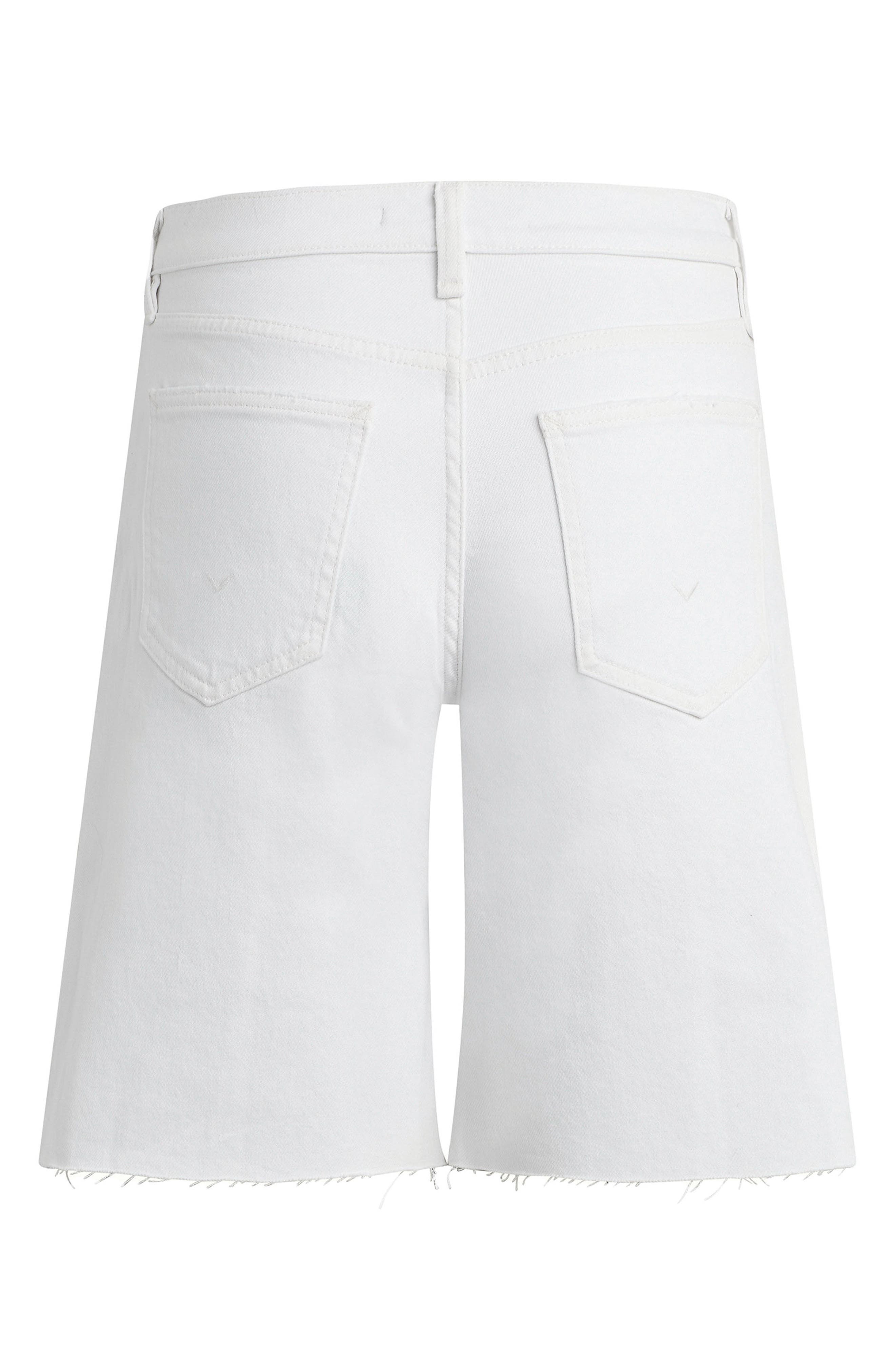 Hudson Jeans London Low Rise Raw Hem Denim Bermuda Shorts | Nordstromrack