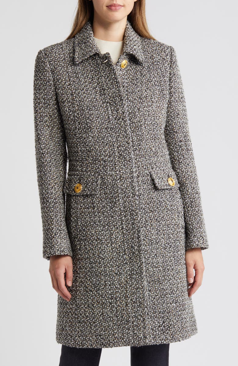 Sam Edelman Single Breasted Tweed Coat | Nordstromrack