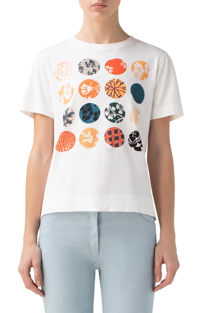 Akris punto Wood Block Dot Graphic Cotton Tee | Nordstromrack