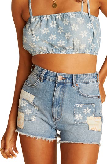 Billabong x Wrangler Showdown Patchwork Denim Shorts | Nordstromrack
