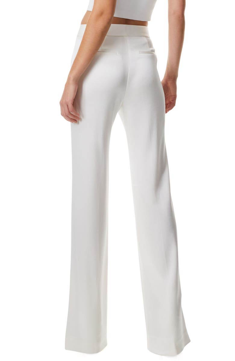 Alice + Olivia Deanna Satin Waist Trousers | Nordstromrack