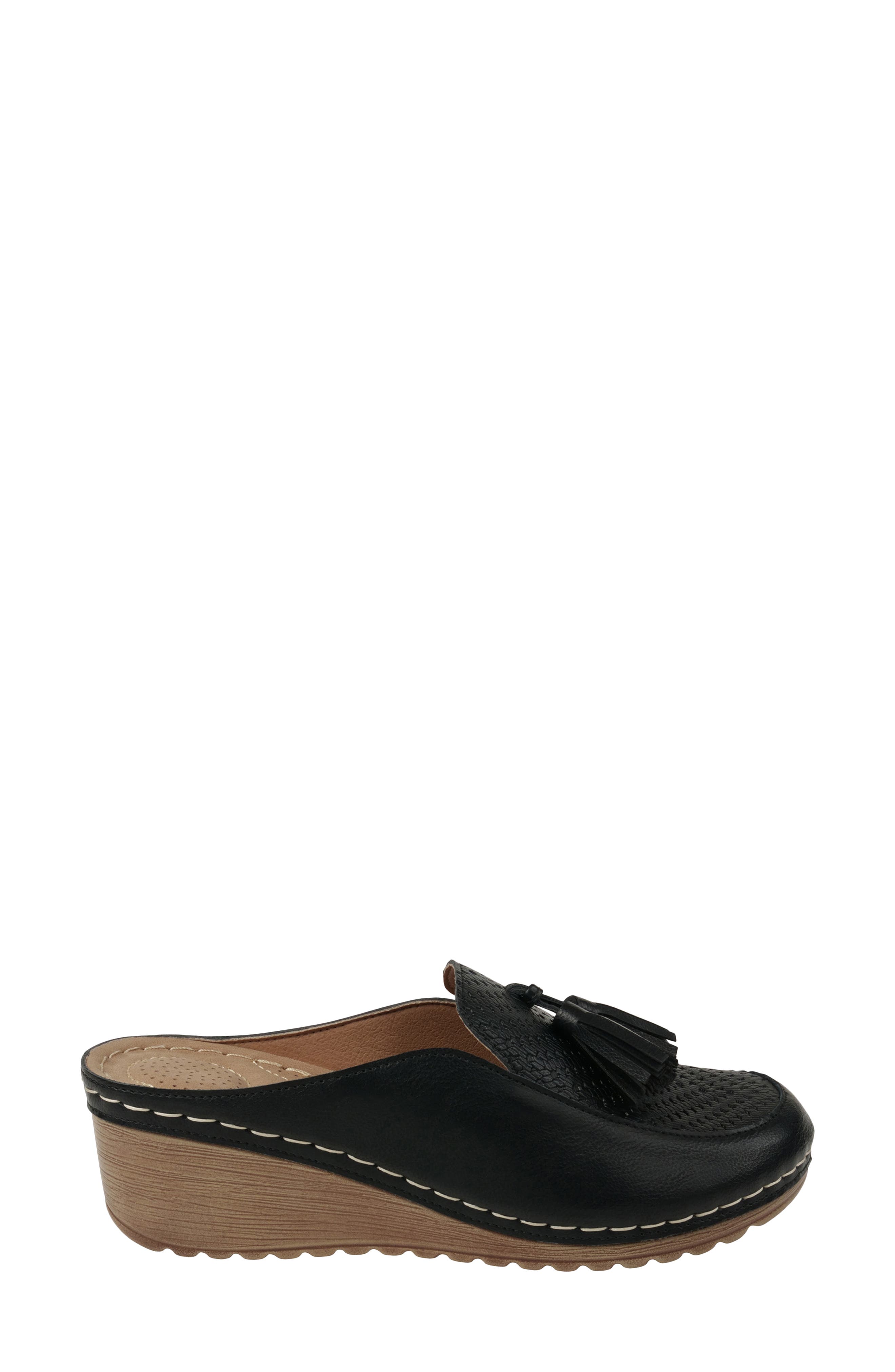 GOOD CHOICE NEW YORK Dacey Tassel Wedge Mule (Women) | Nordstromrack