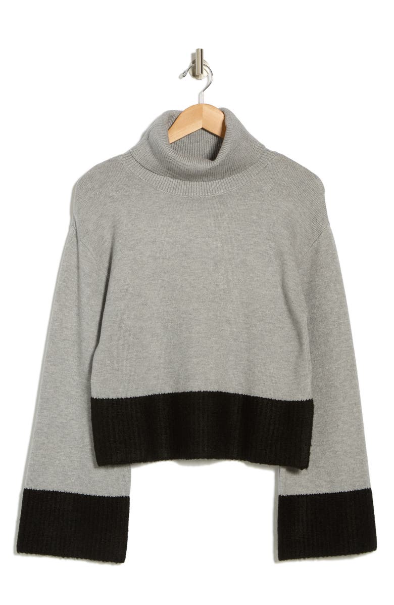 Laundry by Shelli Segal Two Tone Turtleneck Sweater | Nordstromrack