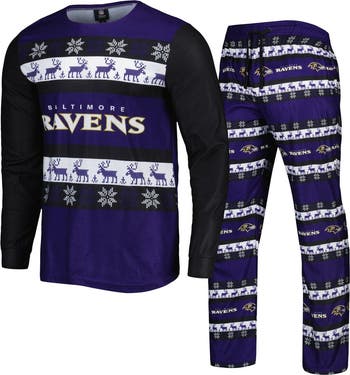 FOCO Men's FOCO Purple Baltimore Ravens Team Ugly Pajama Set | Nordstrom