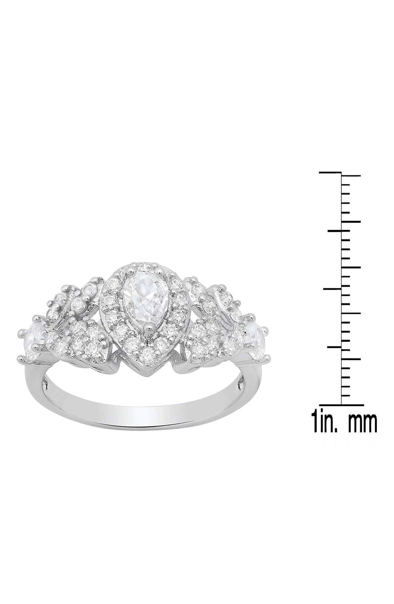 Pear Shape Cubic Zirconia Engagement Ring (Women) | Nordstromrack