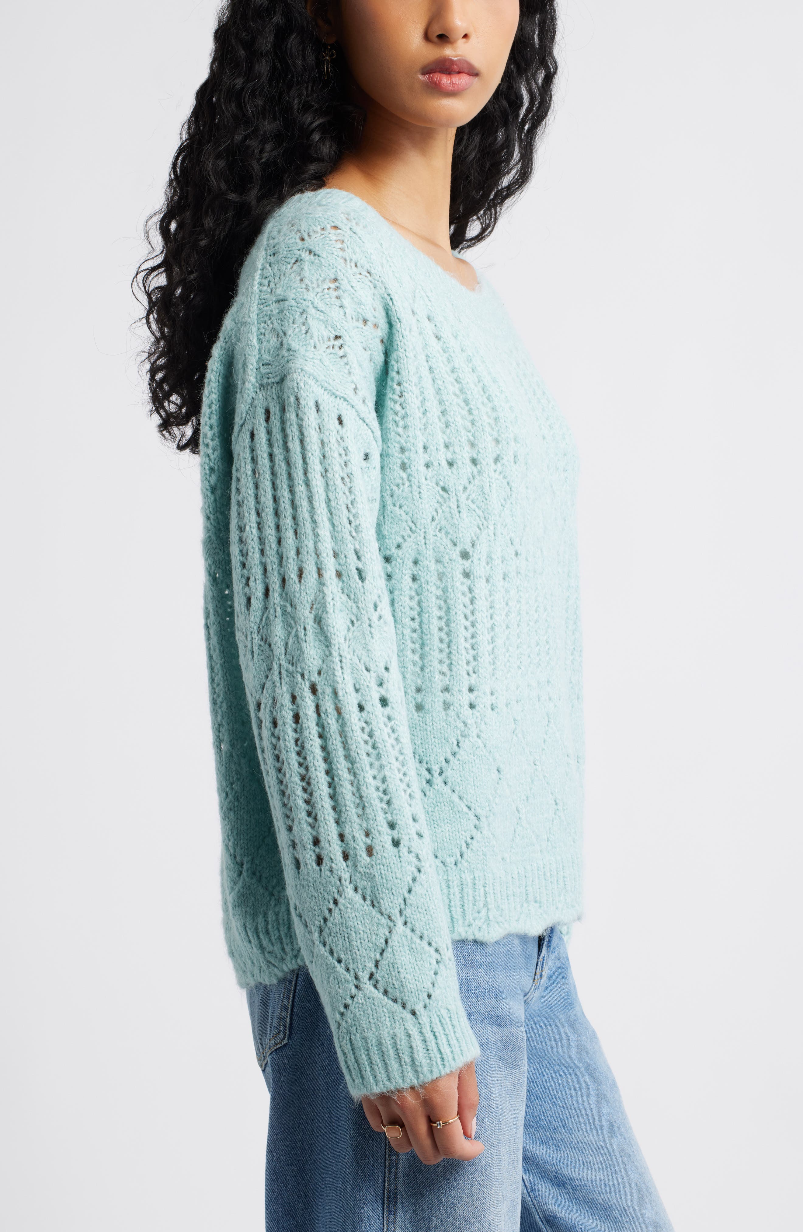 BP. Open Stitch Oversize Sweater | Nordstromrack