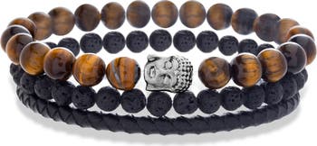 NES JEWELRY Lava & Stone Bracelet Set | Nordstromrack