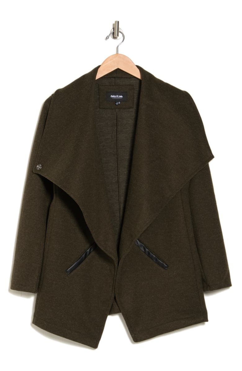 Ookie & Lala Drape Collar Open Front Jacket | Nordstromrack
