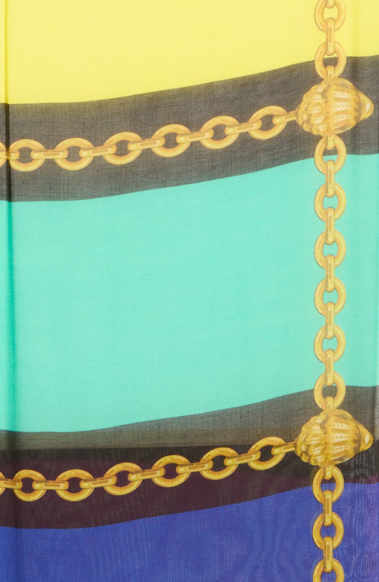 Kurt Geiger London Chain & Stripe Oblong Scarf | Nordstromrack