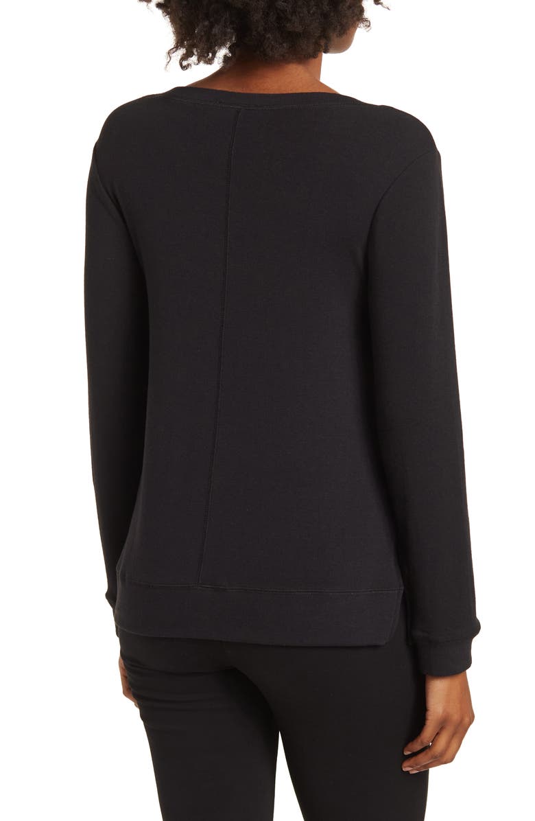 BY DESIGN Luxury Lofty V-Neck Long Sleeve Top | Nordstromrack
