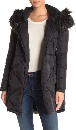 French Connection Asymmetrical Zip Puffer Jacket | Nordstromrack
