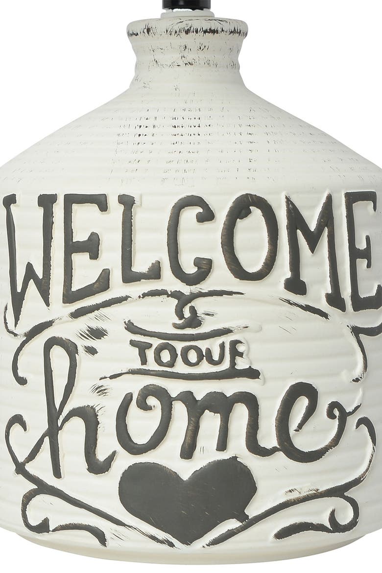 Simple Designs Welcome Home Rustic Ceramic Farmhouse Foyer Entryway ...