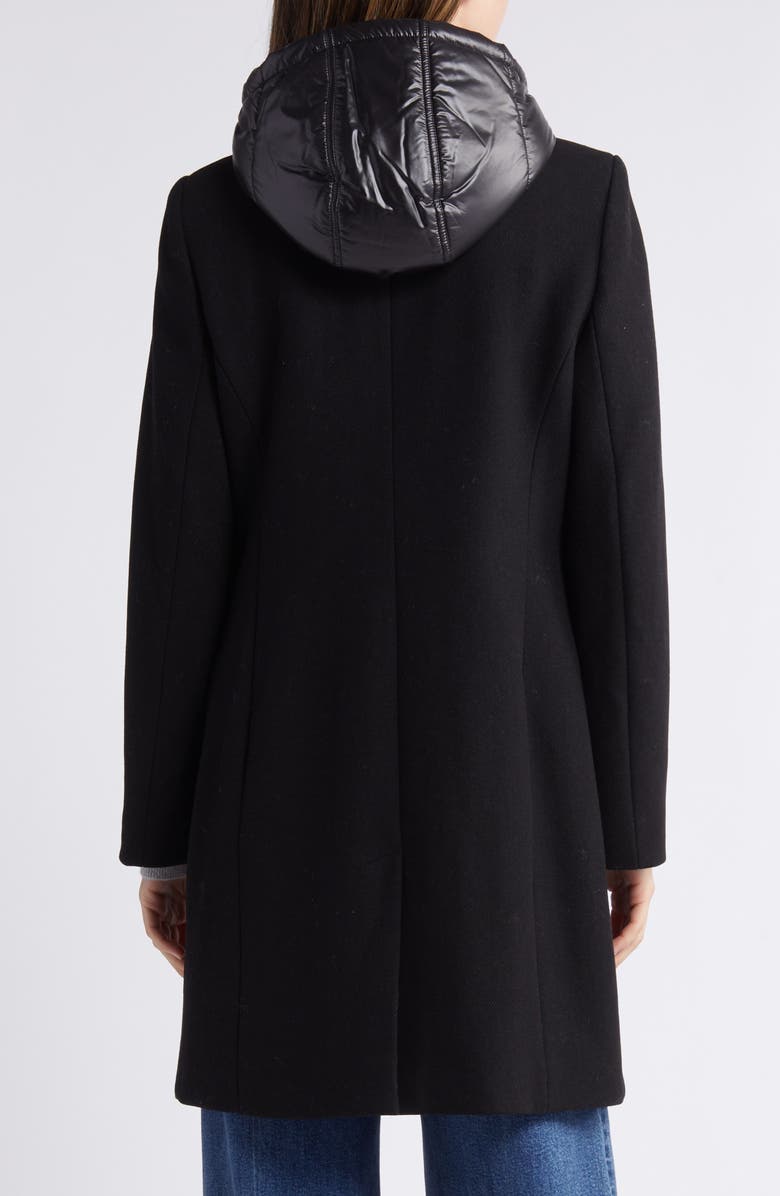 MICHAEL Michael Kors Wool Blend Coat with Removable Hooded Bib ...