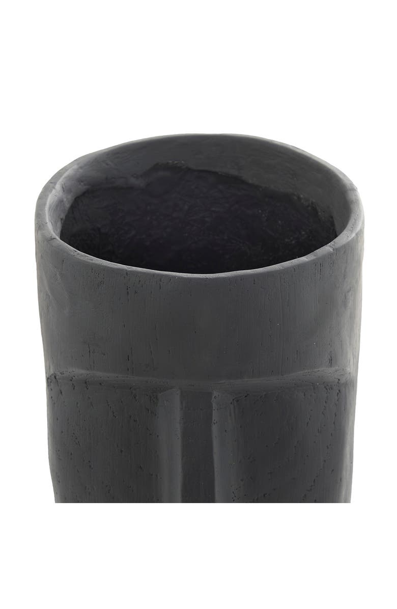 Novogratz Dark Gray Magnesium Oxide Indoor & Outdoor Easter Island Head ...