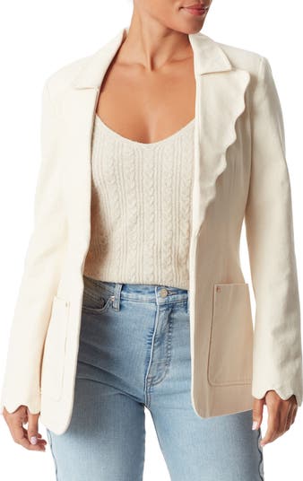 Sam Edelman Zander Asymmetric Scallop Blazer | Nordstrom