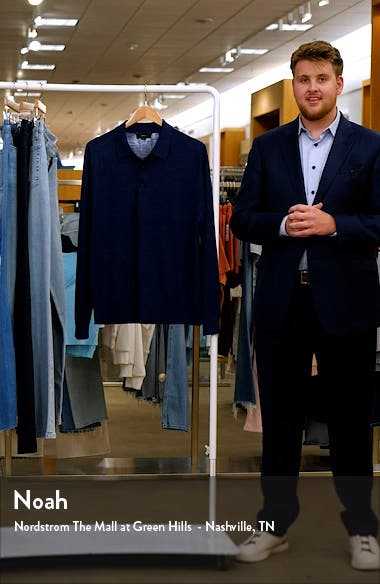 Vince Long Sleeve Merino Wool Polo | Nordstromrack