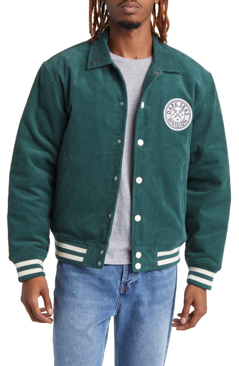DARK SEAS Cotton Corduroy Varsity Jacket | Nordstromrack