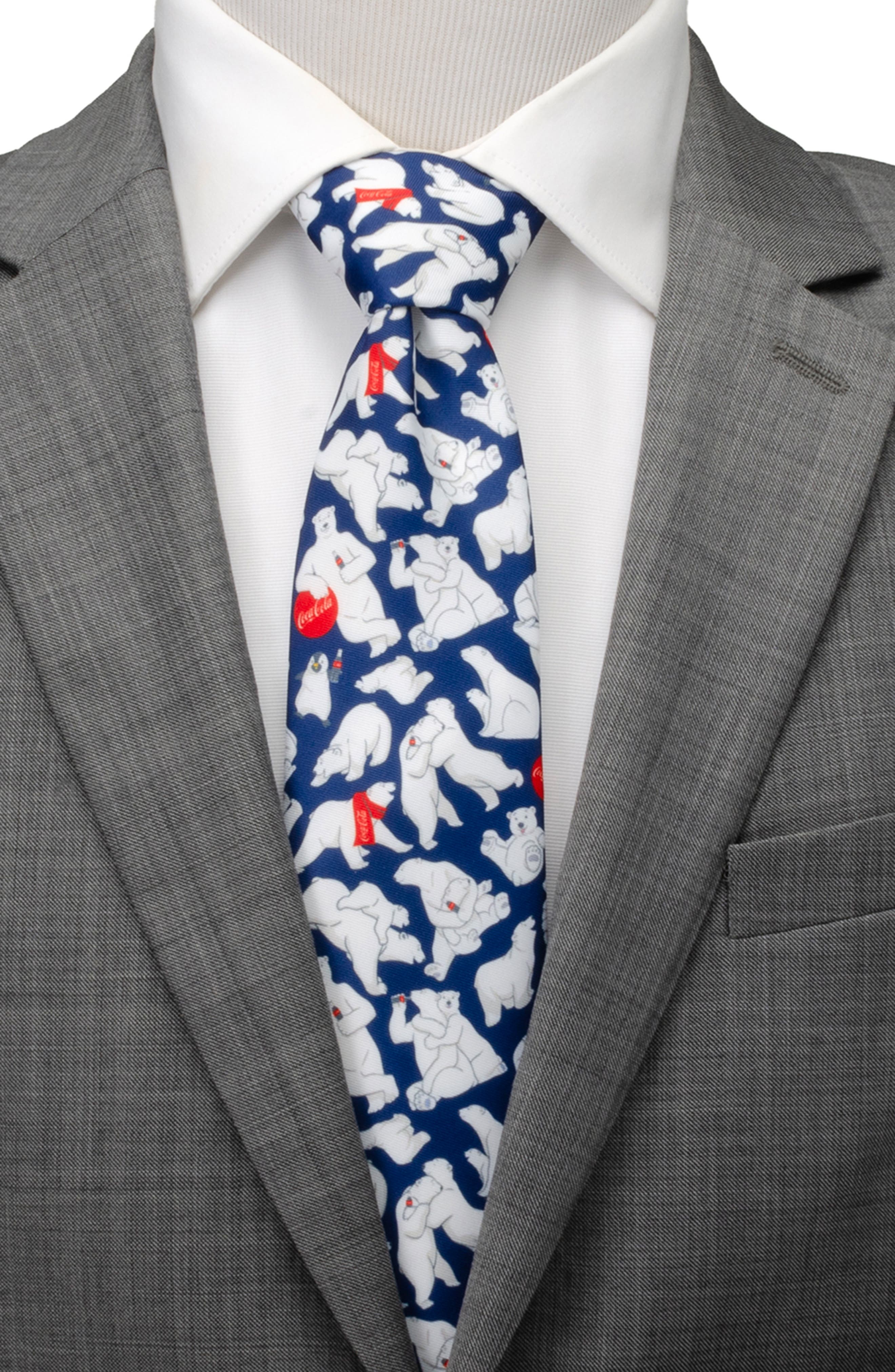 Cufflinks, Inc. Coca-Cola® Polar Bear Navy Blue Tie | Nordstrom