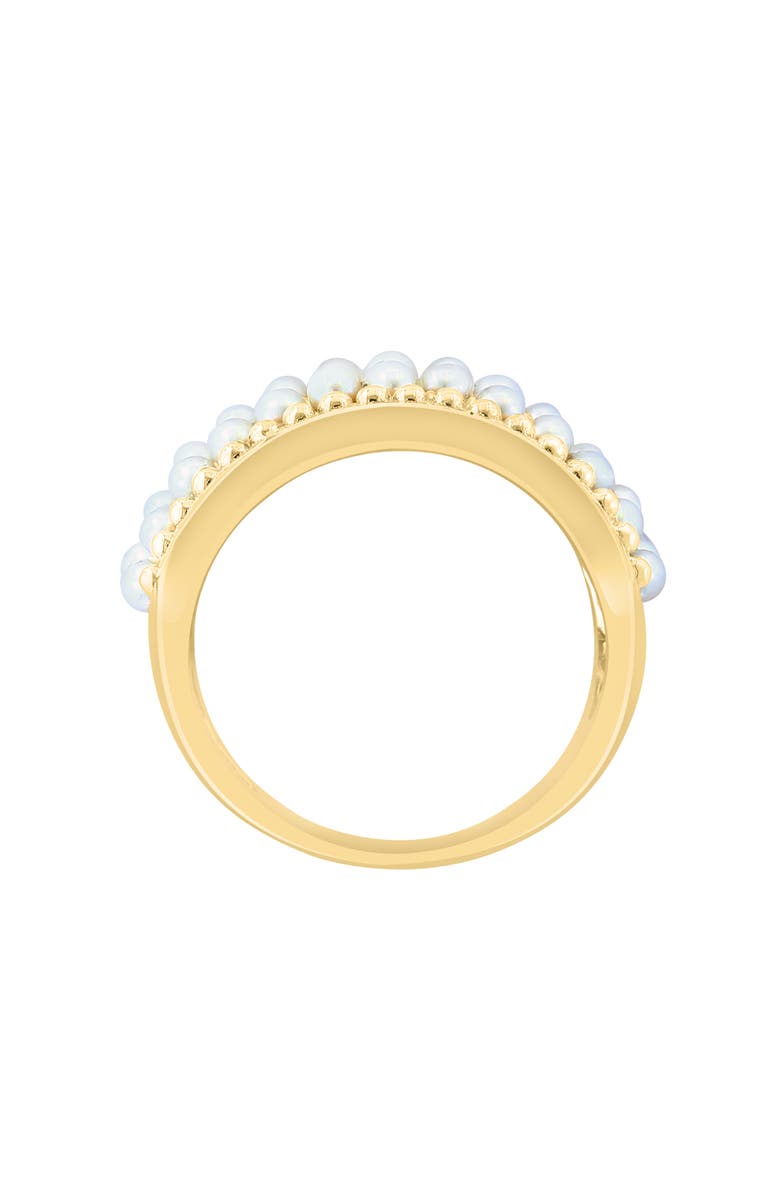 EFFY 14K Gold Diamond & Freshwater Pearl Faux Stack Ring | Nordstromrack